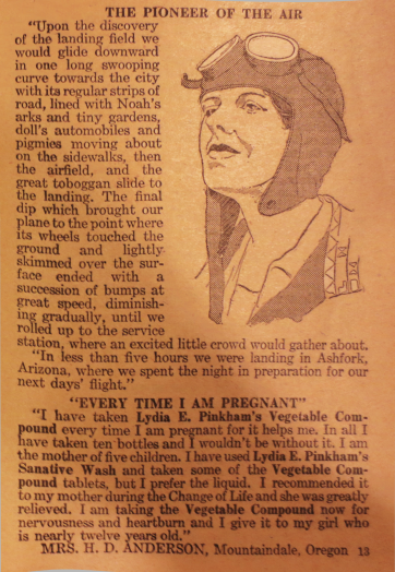 “I Would Just Want To Fly”: Lydia Pinkham, Women’s Medicine, and Social ...